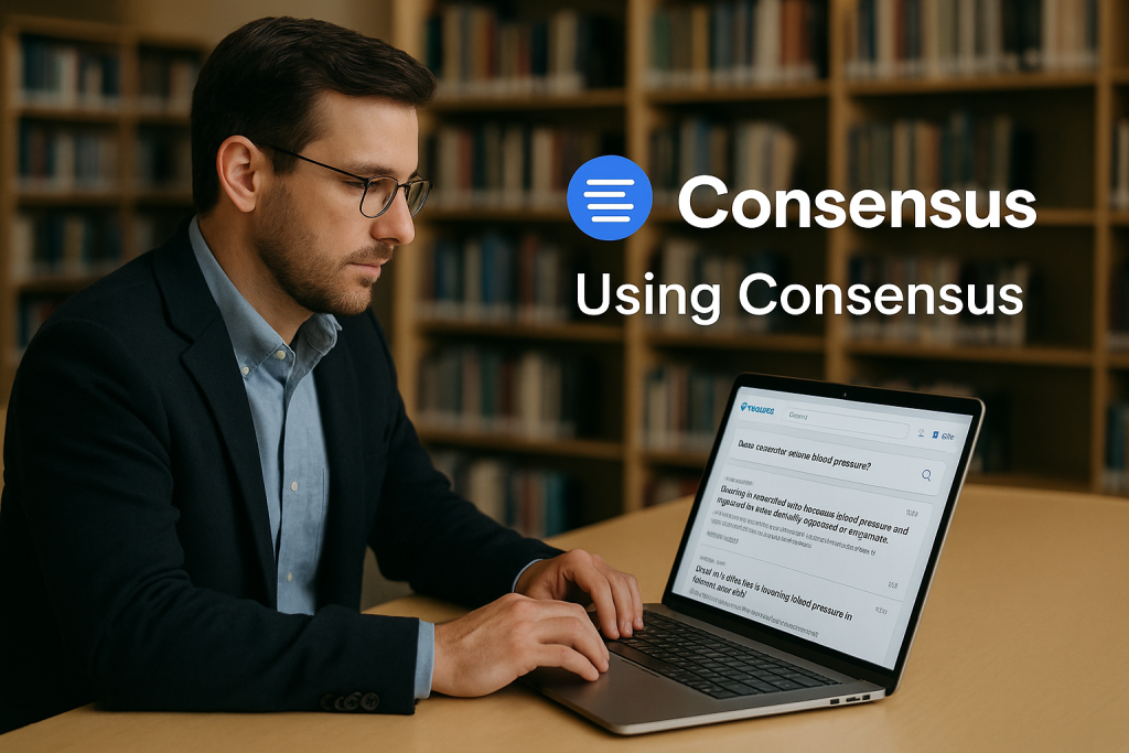 Consensus مساعدك الذكي في البحث العلمي - Edu Care - Manjmy